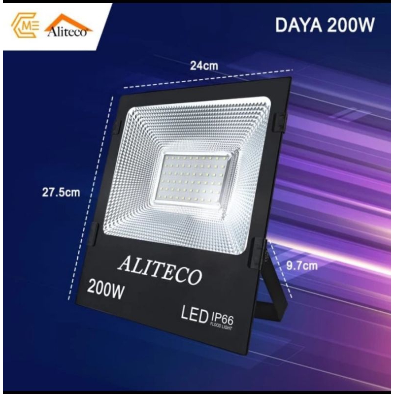 Jual Kap Lampu Sorot / Lampu Tembak Aliteco 200 watt Cahaya Putih Dan Kuning | Shopee Indonesia