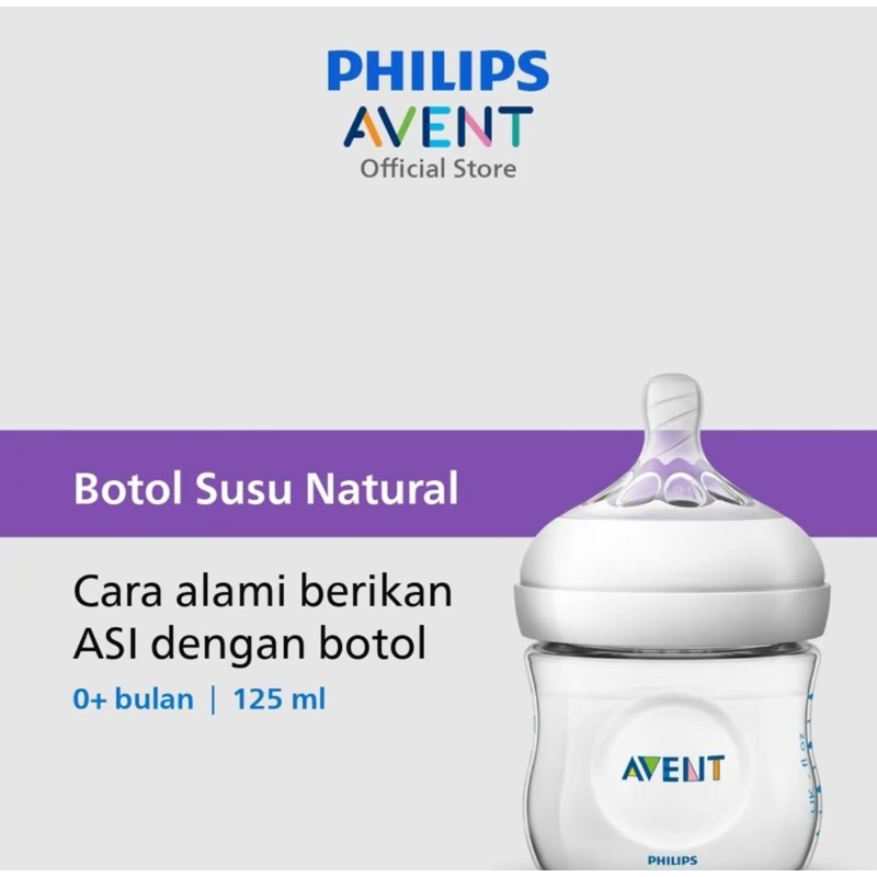 Jual Philips avent Natural bottle 125ml Botol susu bayi | Shopee Indonesia