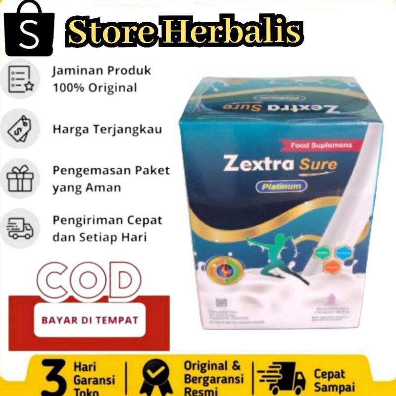 Jual KEMASAN BOX - ZEXTRA SURE GOLD MILK SUSU OBAT TULANG DAN SENDI ...