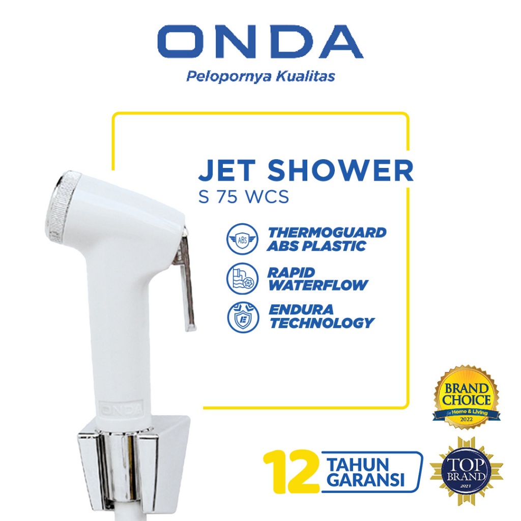 Jual ONDA Jet Shower Bidet Closet Washer Cebok WC Anti Bocor S 75 WCS | Shopee Indonesia