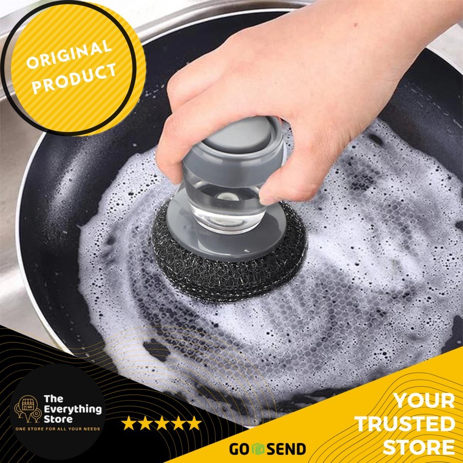 Jual Stainless Steel Sponge Wool Brush ORIGINAL TES | Shopee Indonesia