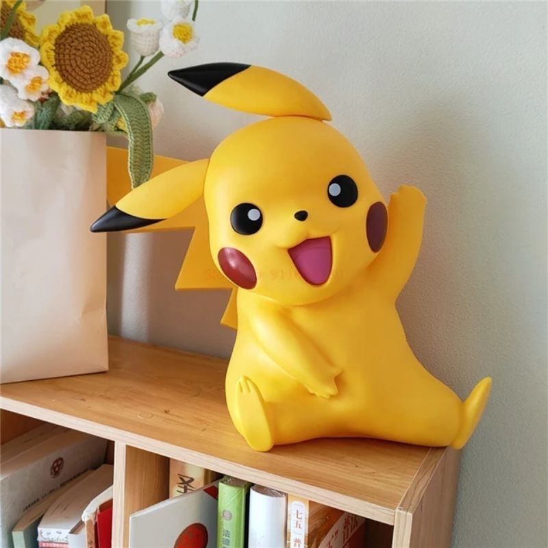 Jual 33 cm action figure pokemon pikachu real life size 1:1 statue Big ...