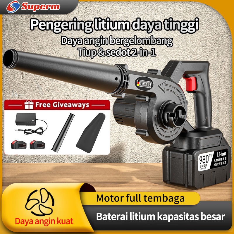 Jual Mesin Blower Tangan Baterai Cordless Blower TOOLS 21V / Pengering ...