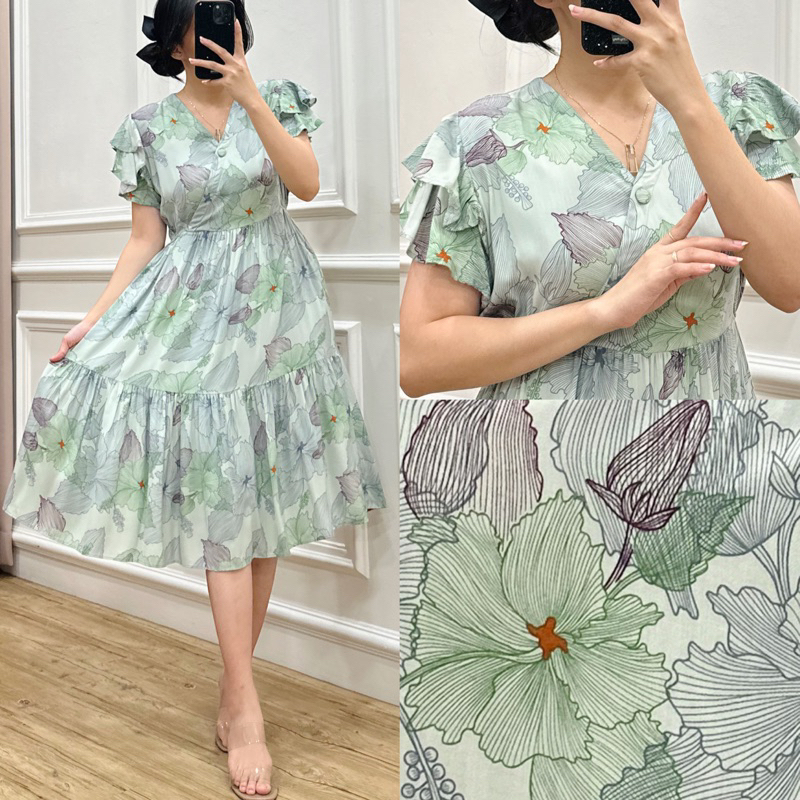 Jual Amariel Jenny Dress Daster Nyaman Bumil Busui Friendly | Shopee ...