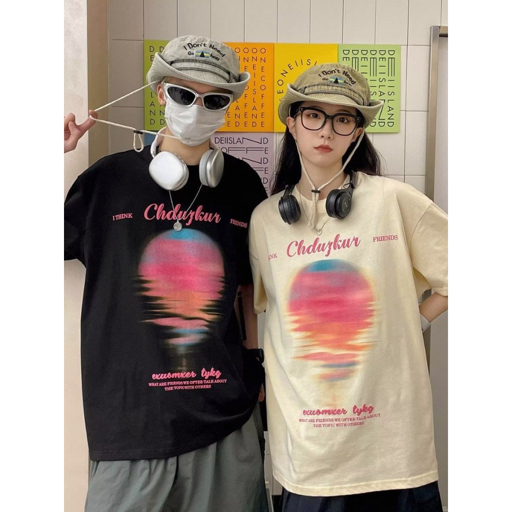 Jual Ssmy DT291 Buram Matahari Keren Sablon Couple Kaos Oversize ...