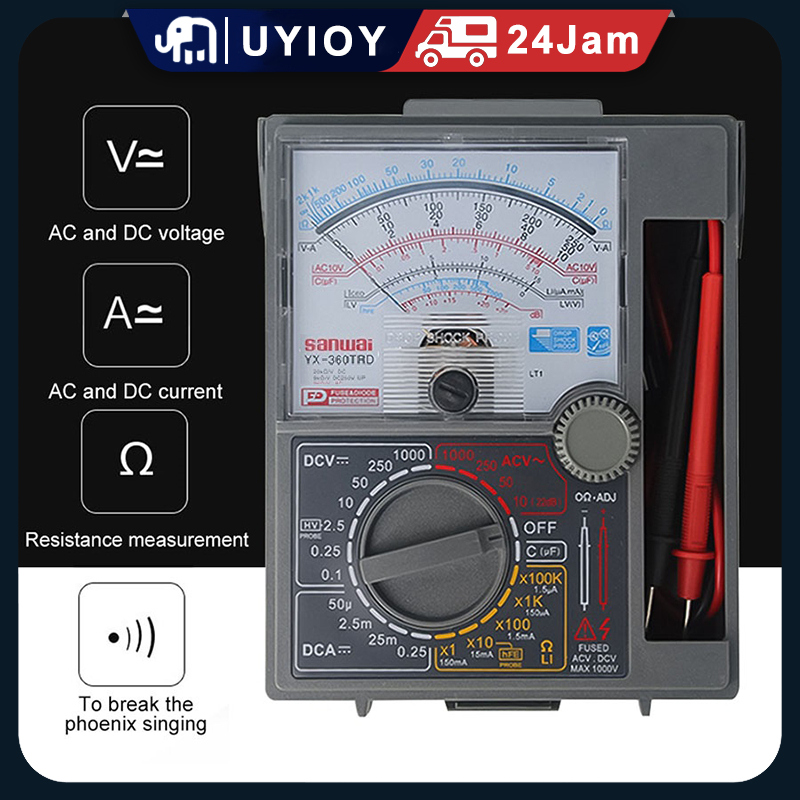 Jual SANWAI YX-360TRD Multimeter Multitester Analog Meter Fuse Diode ...