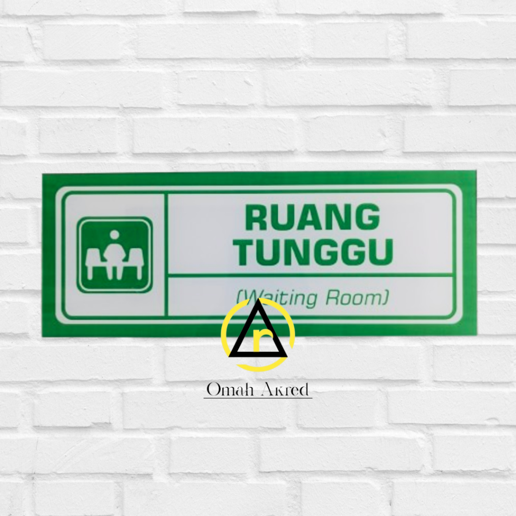 Jual Stiker Ruang Tunggu - Waiting Room - Stiker Nama Ruang | Shopee ...