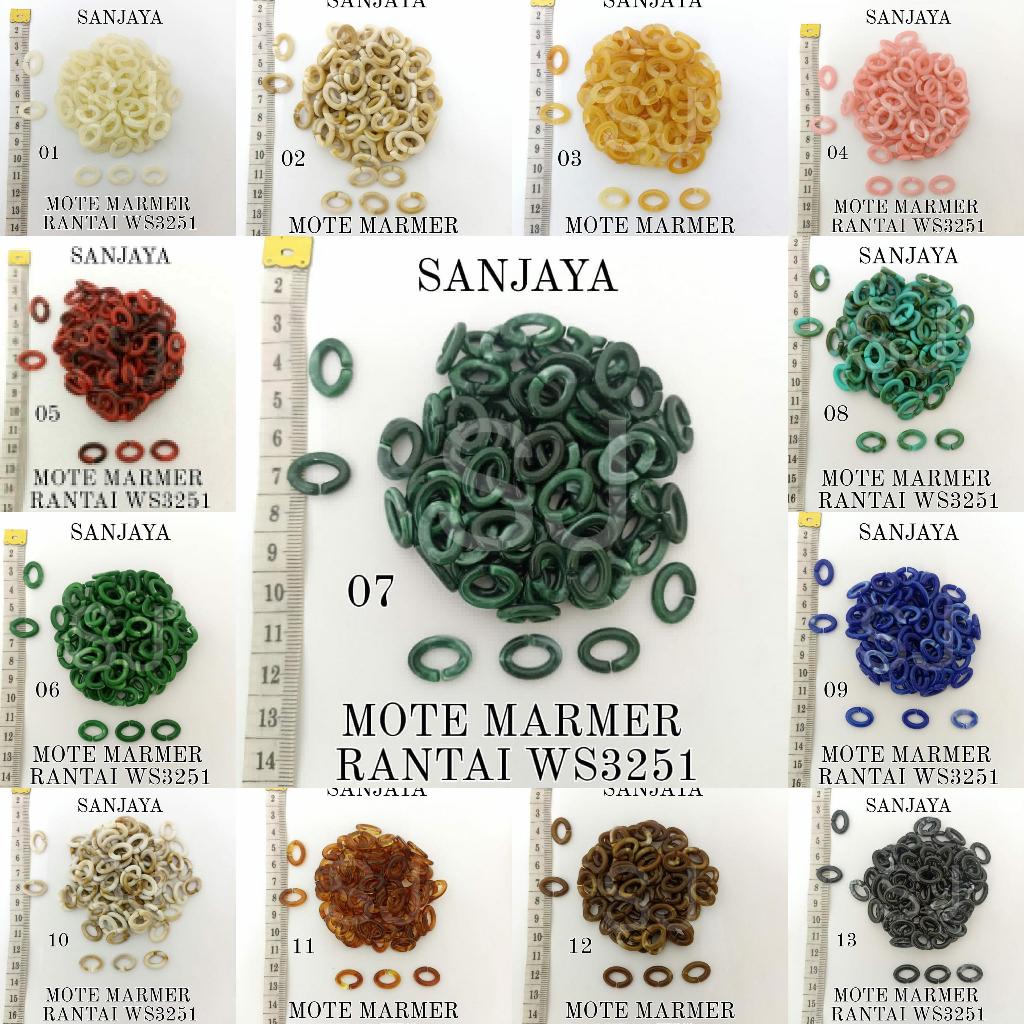 Jual Mote Marmer / Manik Motif Marmer / Mote Motif Marmer / Mote Rantai ...