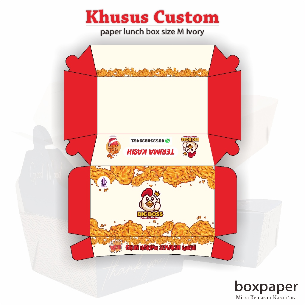 Jual Paper Box KFC Chicken Kertas Kemasan Ayam Goreng Bakar Laminasi ...