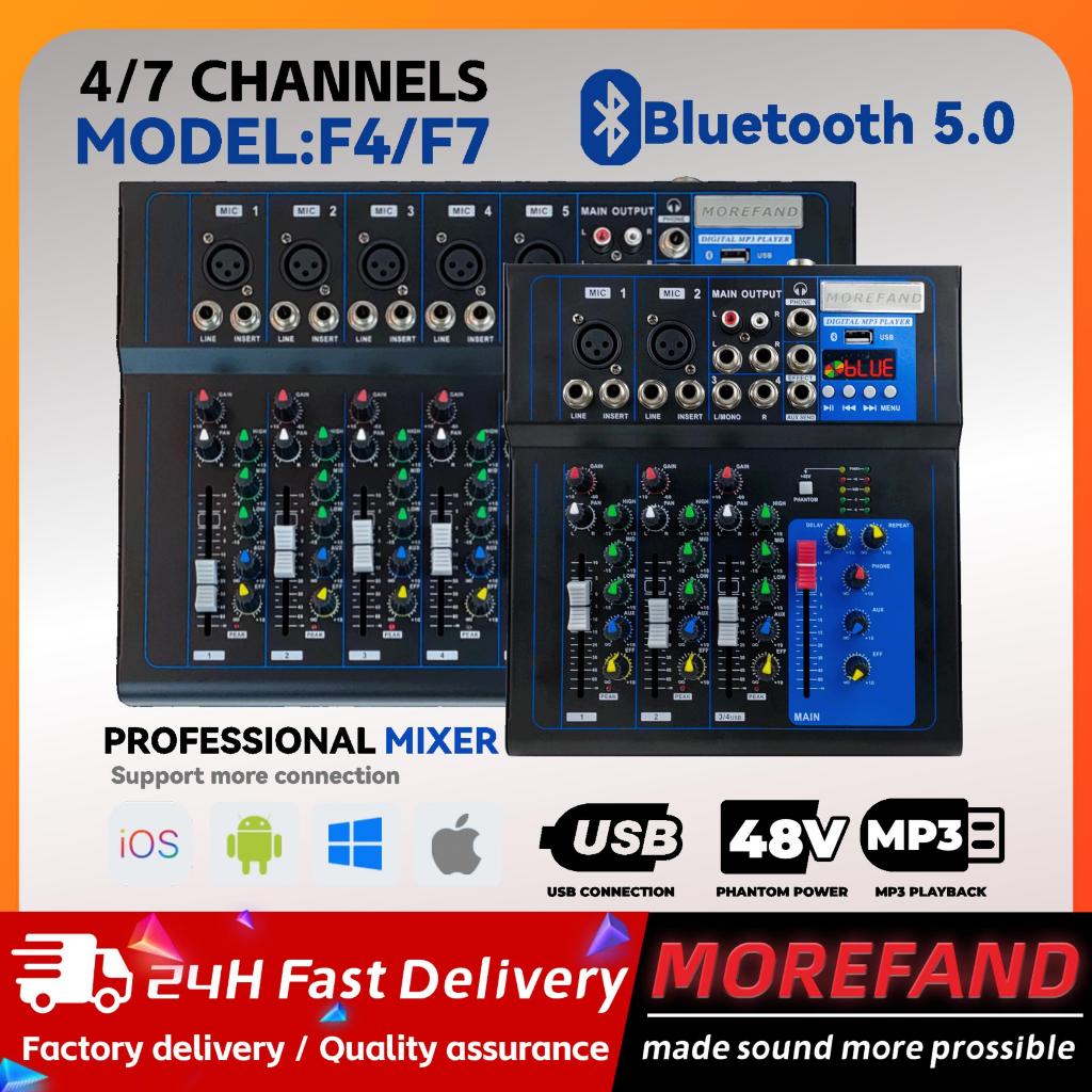Jual Profesional Mixer Audio 4/7channel Bluetooth/PC/MP3 Mixer Audio ...