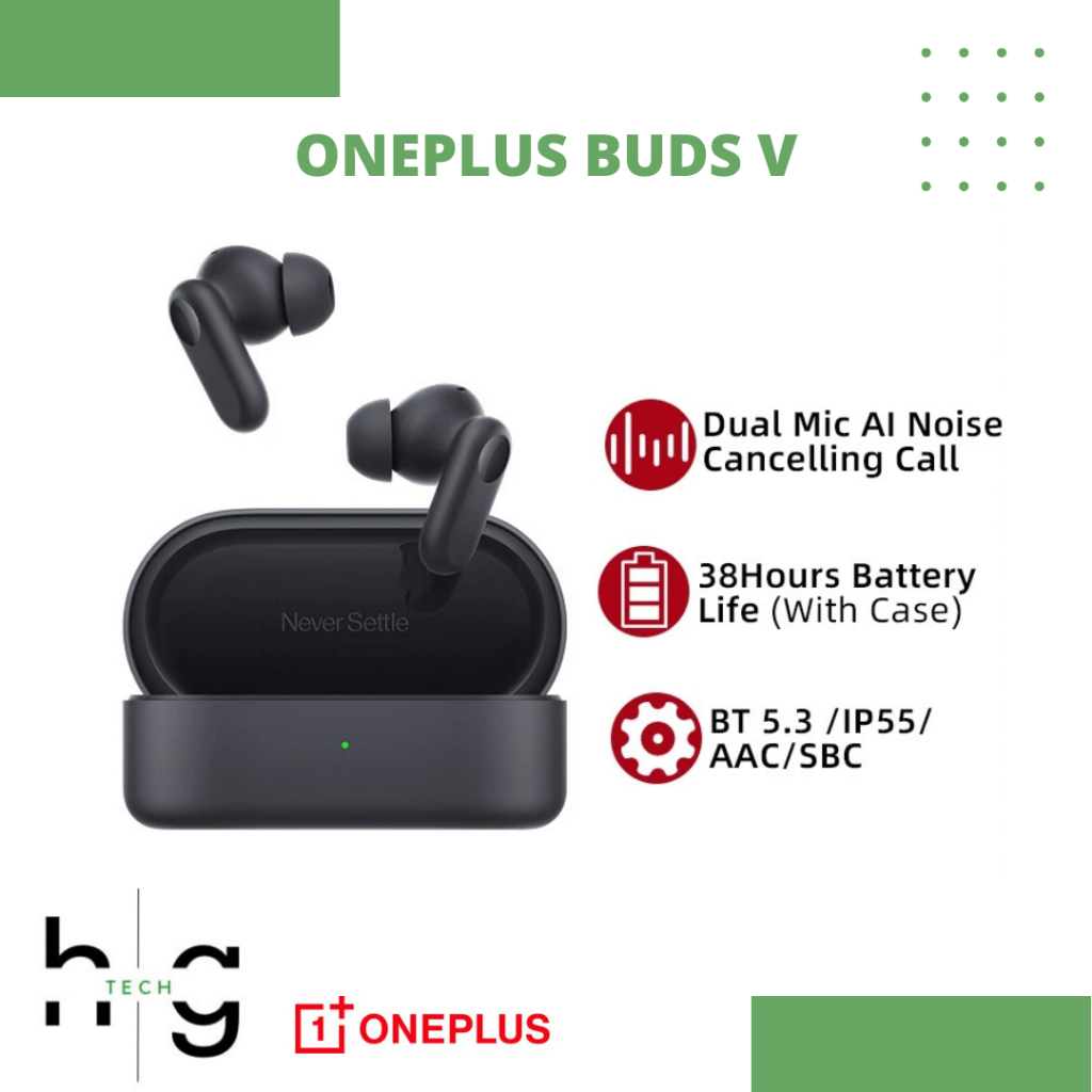 Jual Oneplus Buds V TWS Earbuds Earphone IP55 Bluetooth 5.3 True ...