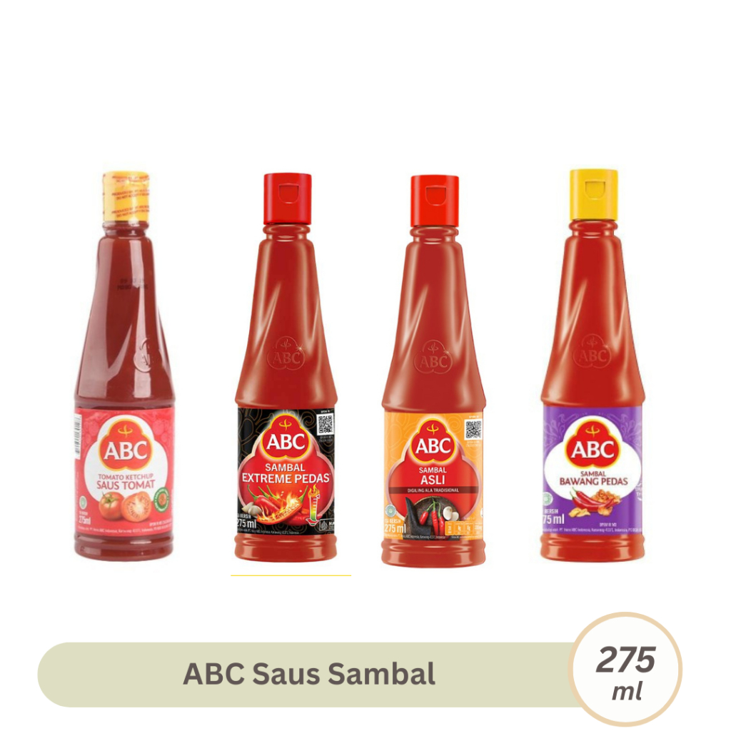 Jual ABC Saus Sambal Tomat Extra Pedas 275ml Kemasan Botol Saos Instan ...