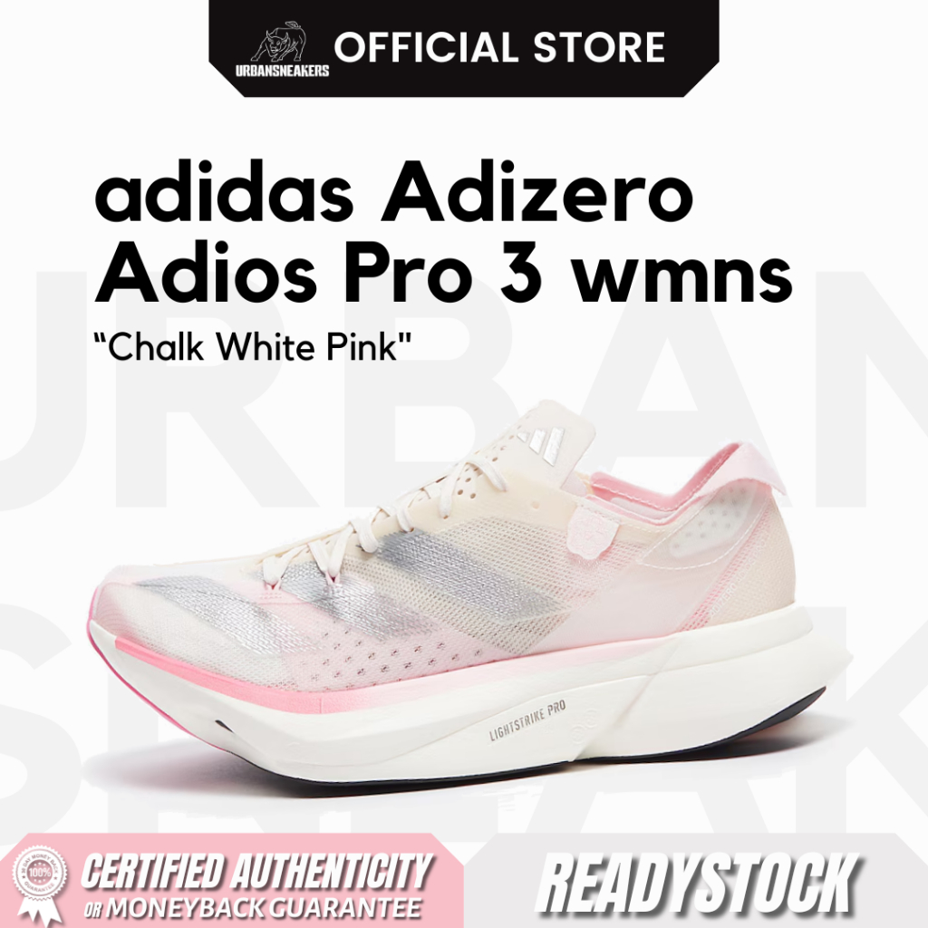 Jual adidas Adizero Adios Pro 3 wmns Chalk White Pink | IG6425 | Shopee ...