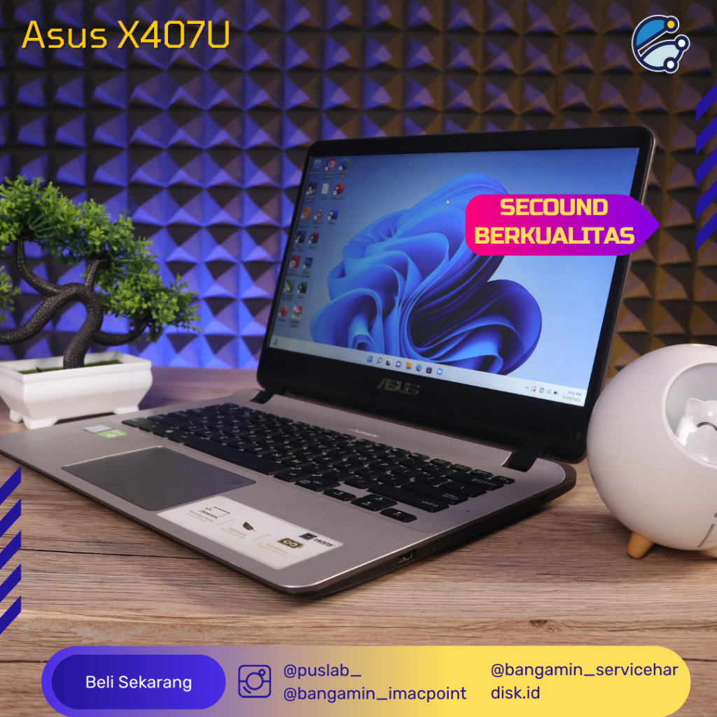 Jual Asus X407U Laptop Bekas Berkualitas | Shopee Indonesia