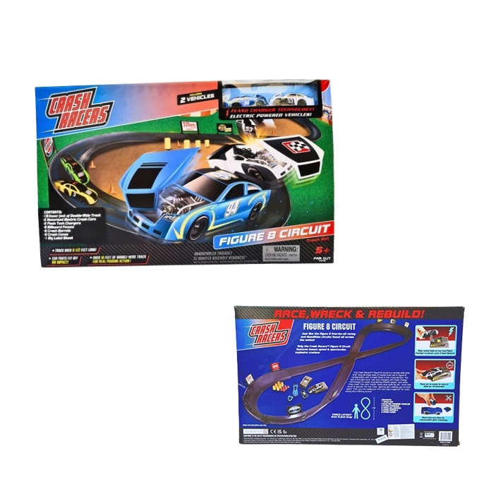 Jual Crash Racers Figure 8 Circuit with 2 Vehicles | Shopee Indonesia