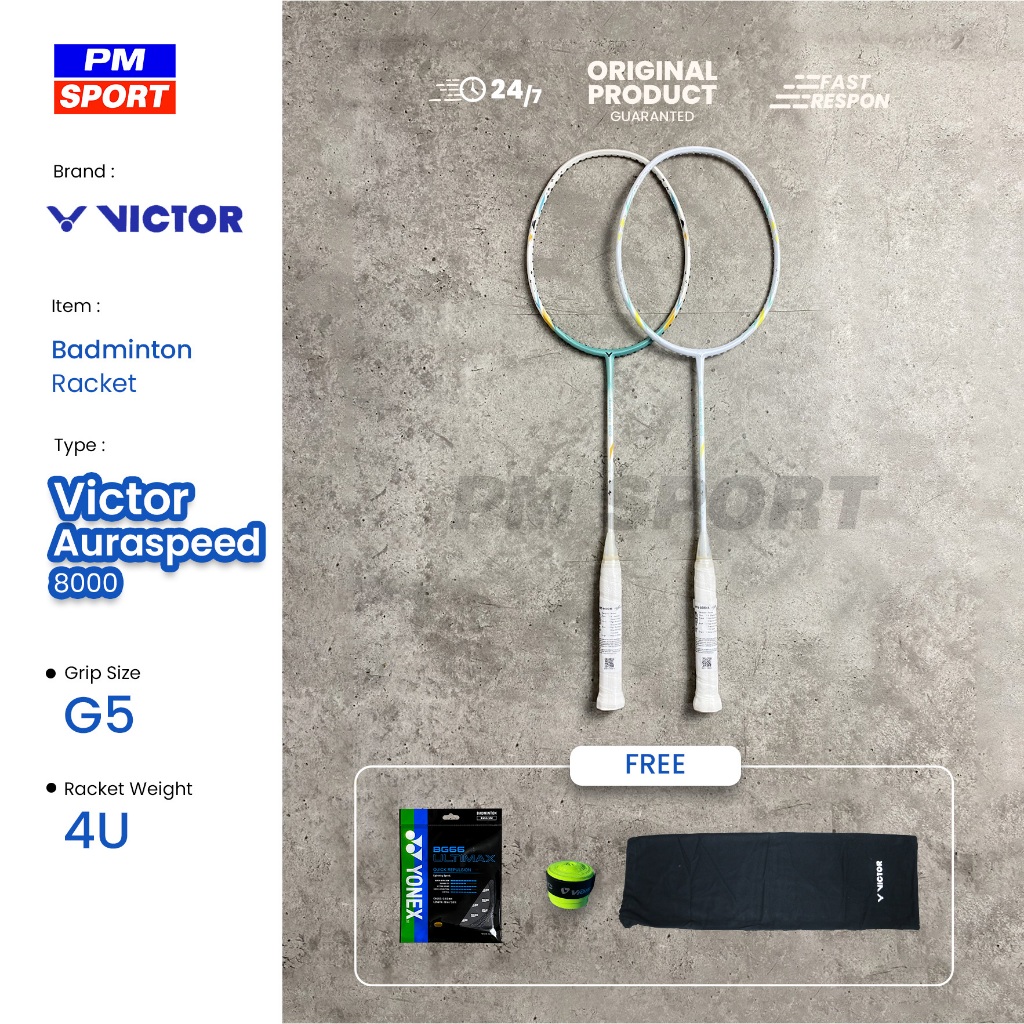 Jual RAKET BADMINTON / BULUTANGKIS VICTOR AURASPEED 8000 ORIGINAL ...
