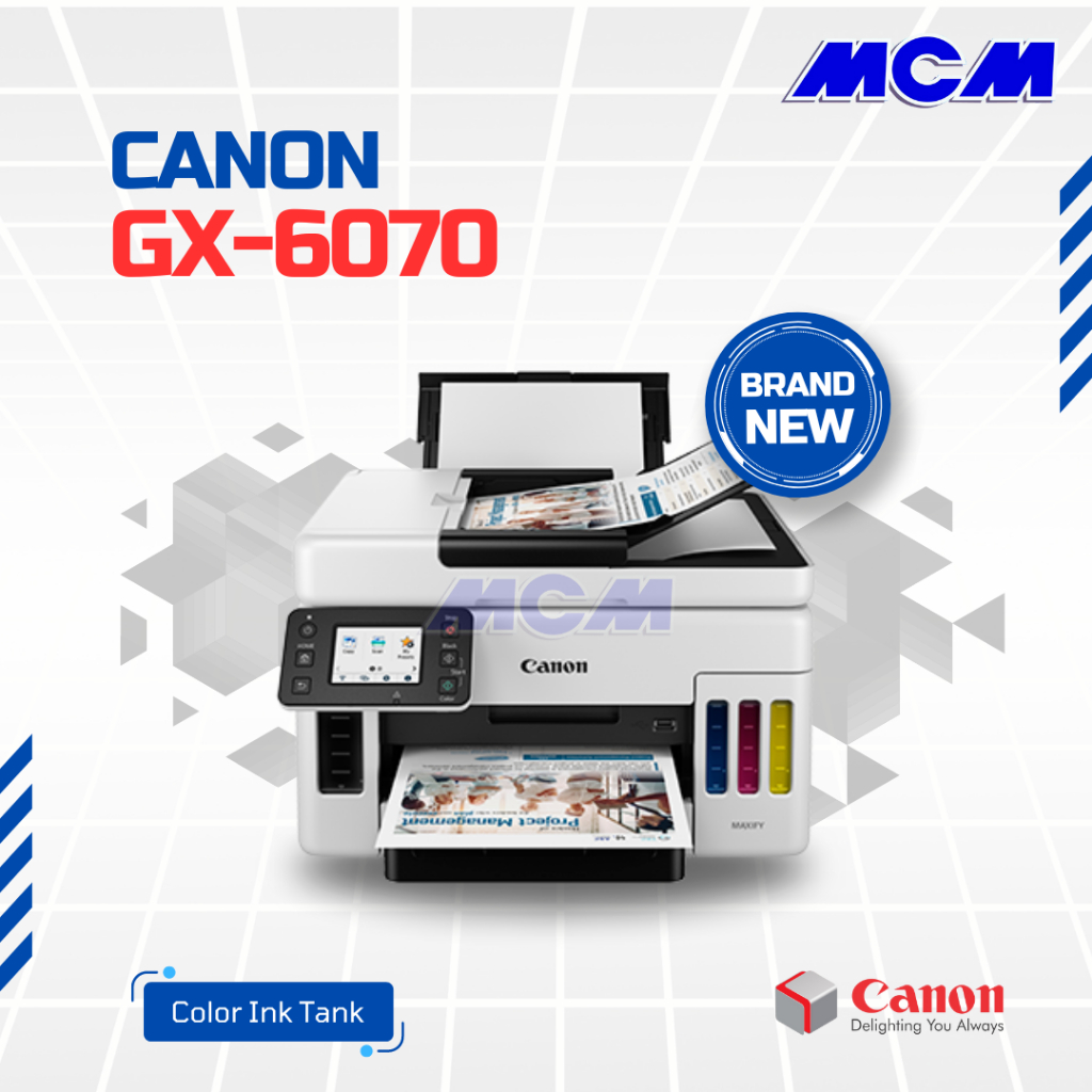Jual Canon Maxify GX 6070 - Multifunction Inkjet Printer Color All in ...