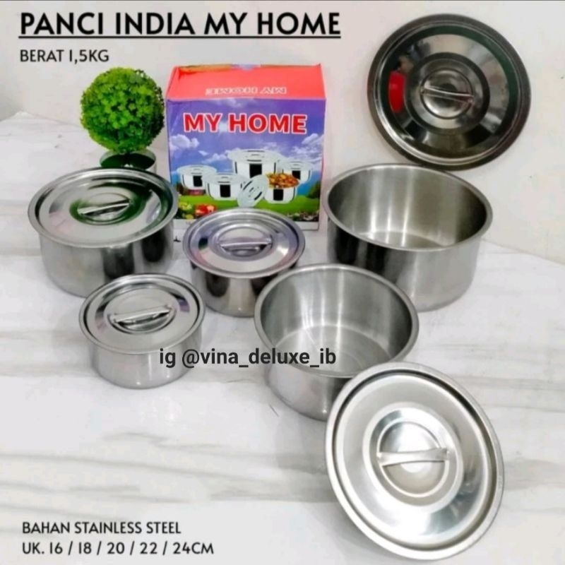 Jual Panci India My Home 16-24cm | Shopee Indonesia