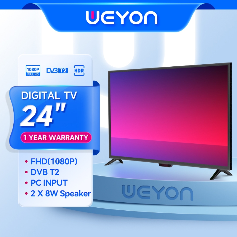 Jual Weyon Digital TV 24 Inch TV LED 1 Tahun Garansi DVB T2-AV | Shopee ...