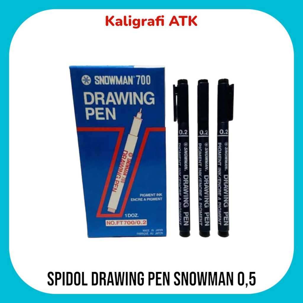 Jual Spidol Drawing Pen Snowman 0.5 | Shopee Indonesia
