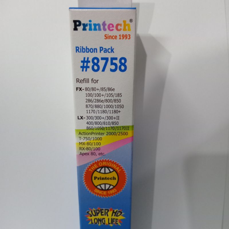 Jual Refill Pita Printer 8758 Printech Ribbon Pack #8758 LX300 LX310 ...