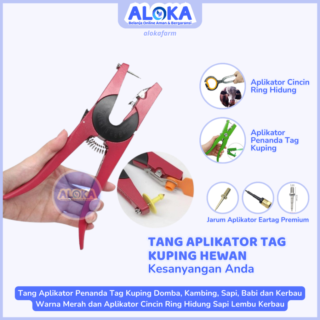 Jual Jual Tang Aplikator Penanda Tag Kuping Domba, Kambing, Sapi, Babi ...