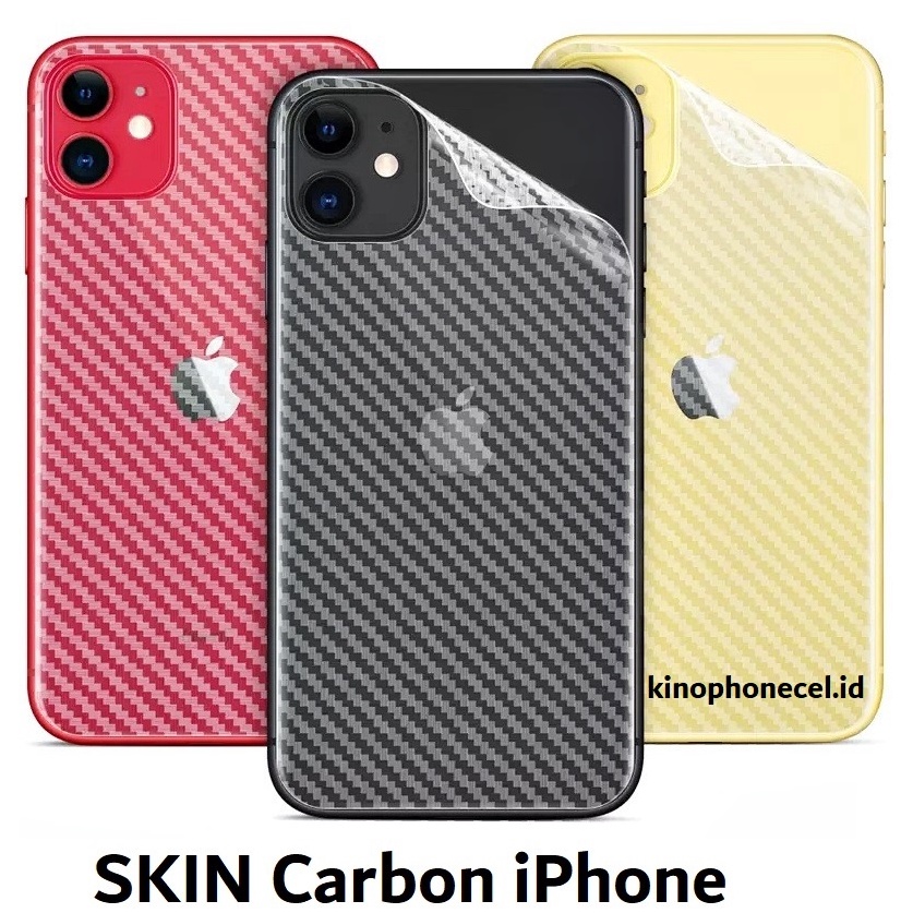 Jual KYc BACK SKIN iPhone CARBON GARSKIN STIKER | Shopee Indonesia