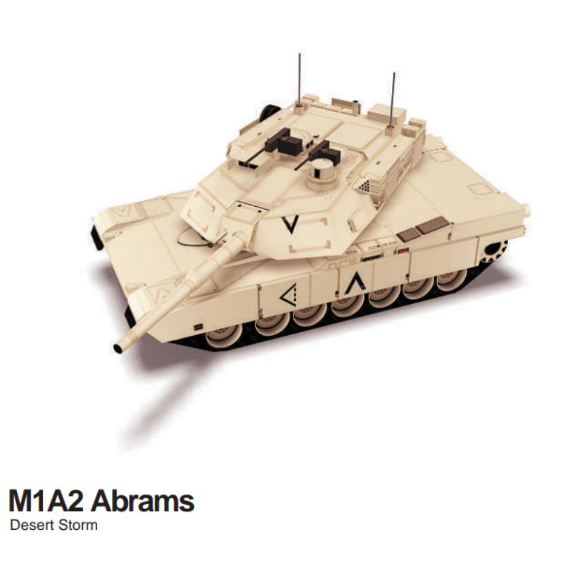 Jual Lembaran pola papercraft Tank abrams M1A2 (PR-C4) | Shopee Indonesia