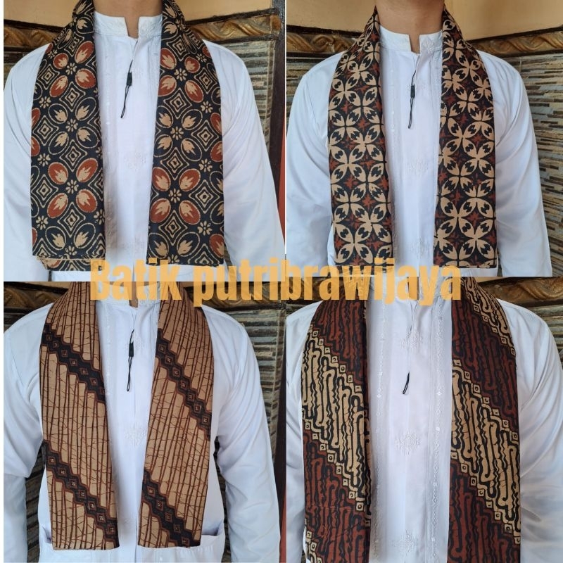 Jual SELENDANG BATIK CUKIN BATIK COKLAT BETAWI SYAL BATIK PRIA SAMPAI ...