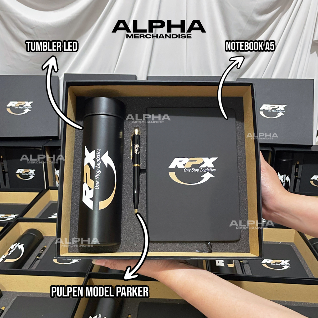 Jual Custom Gift Box Corporate / Hampers Box / Tumbler LED, Notebook ...