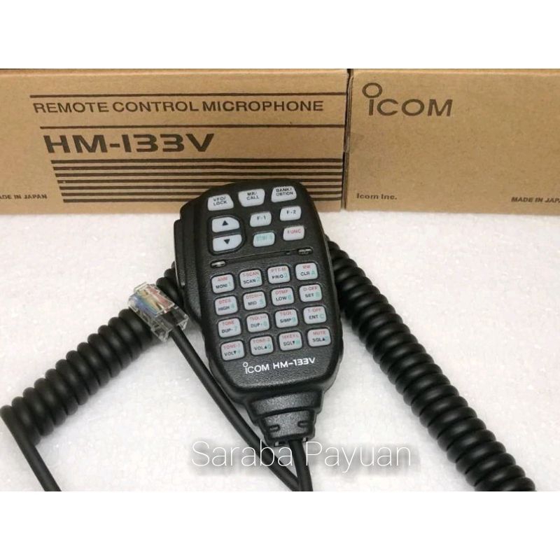 Jual Mic HM-133V Rig ICOM IC-2100 IC-2200 IC-2300 Extramic icom PTT icom Made In Japan | Shopee ...