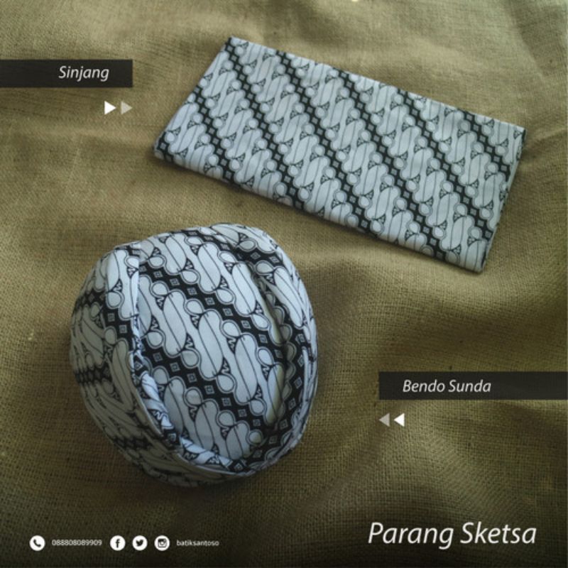 Jual Batik Santoso Bendo Sunda dan Sinjang - Parang Sketsa | Shopee ...