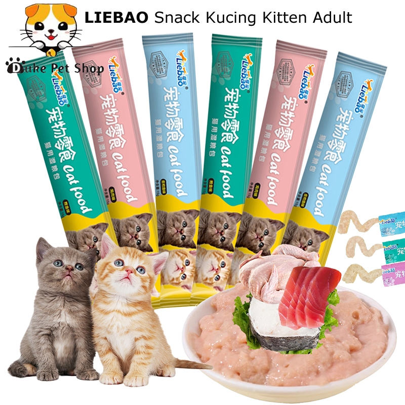 Jual LIEBAO Snack Kucing Kitten Adult 15gr Cat Strips Cemilan Hewan ...