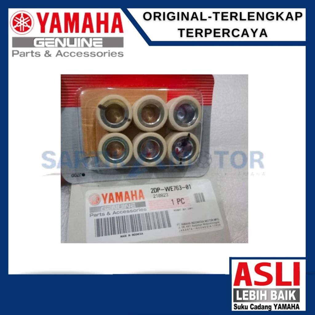 Jual WEIGHT SET (2DP1) ROLLER SATU SET NMAX OLD ORIGINAL YAMAHA (2DP ...