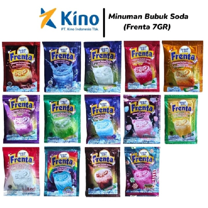 Jual Frenta minuman soda segar 7gr 1 Renceng isi 10 All Varian | Shopee ...