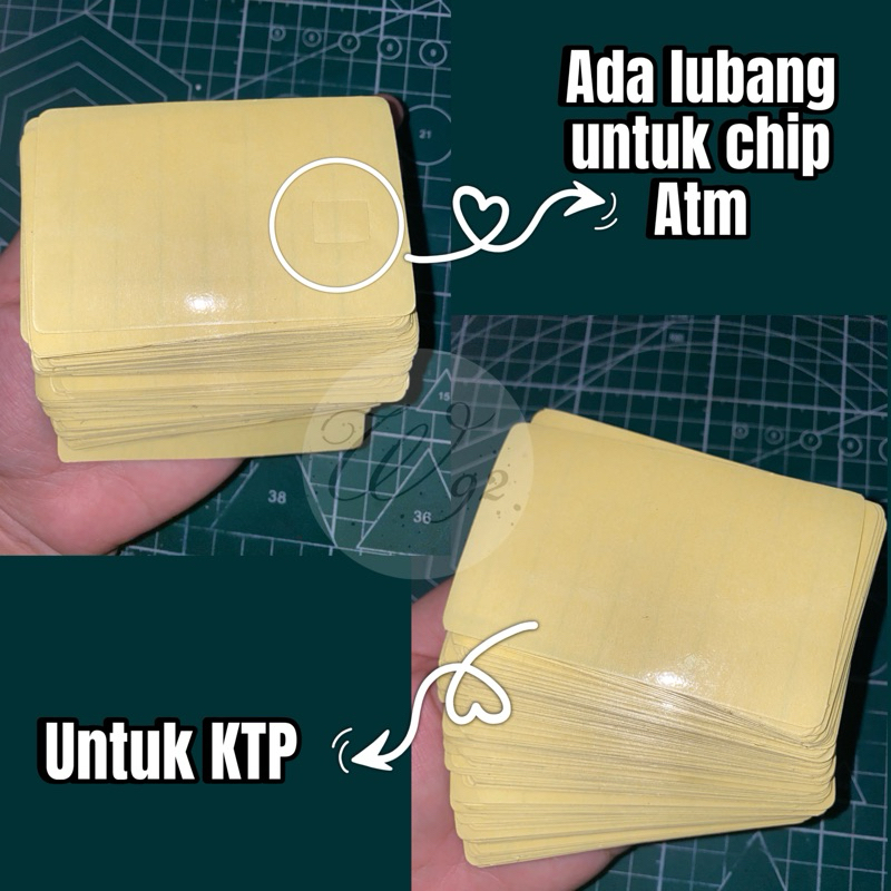 Jual [READY STOCK/SIAP KIRIM] Sticker Laminasi Stiker Pelindung ATM KTP ...
