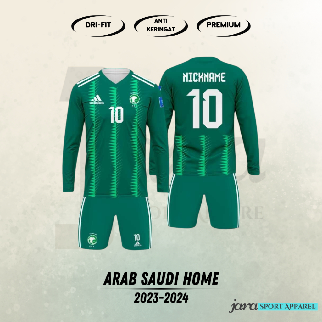 Jual Jersey TIMNAS ARAB SAUDI HOME 2023/2024 Jersey PIALA DUNIA Full ...