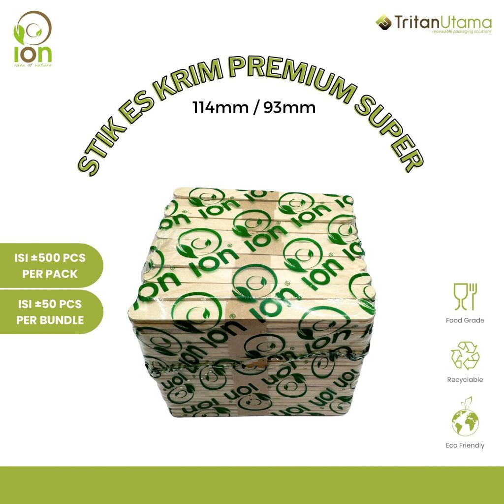 Jual Stik Es Krim Premium Jumbo / Stik Ice Cream Kayu Premium Jumbo ION ...