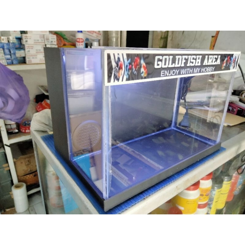 Jual AQUARIUM MINI AKRILIK dan pvc board fillter belakang ukuran 30*20 ...