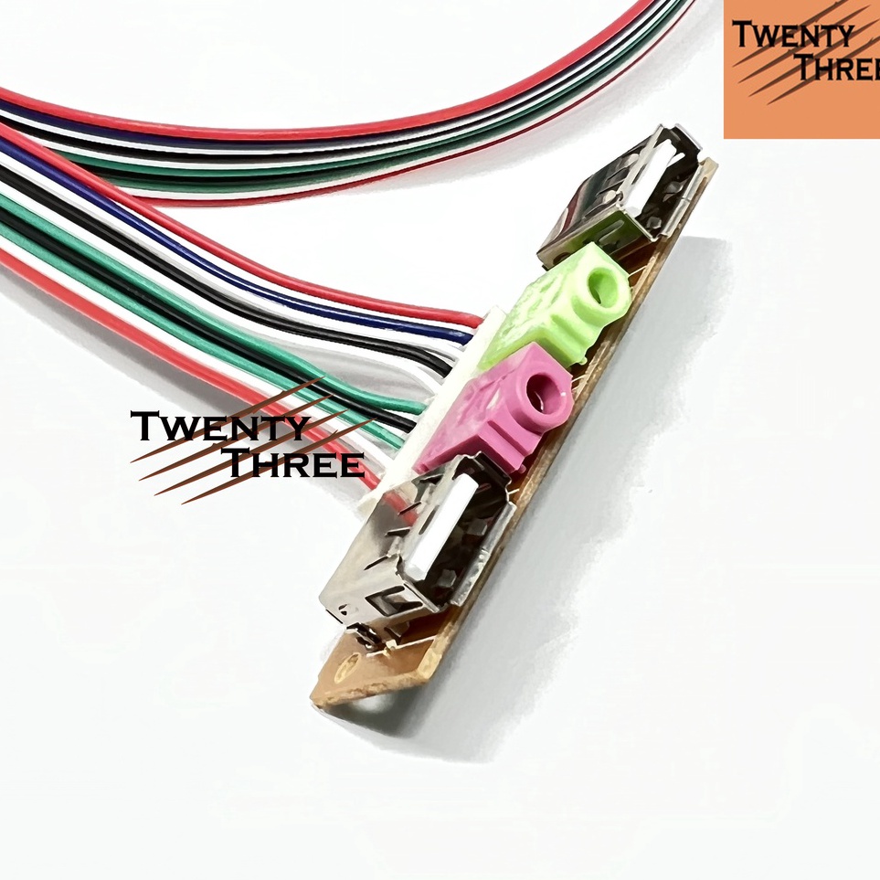 Jual Ready WWC KABEL FRONT PANEL USB DAN AUDIO JACK 35MM MIC SOUND ...