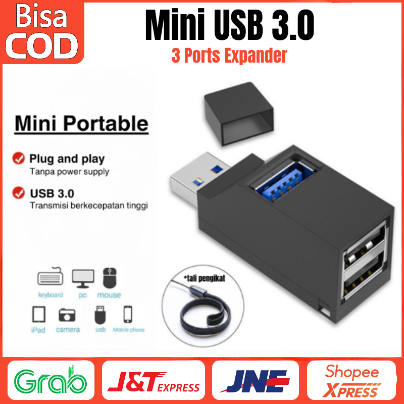 Jual USB HUB 3 Port in 1 Mini Adapter Extender Mini Splitter Super ...
