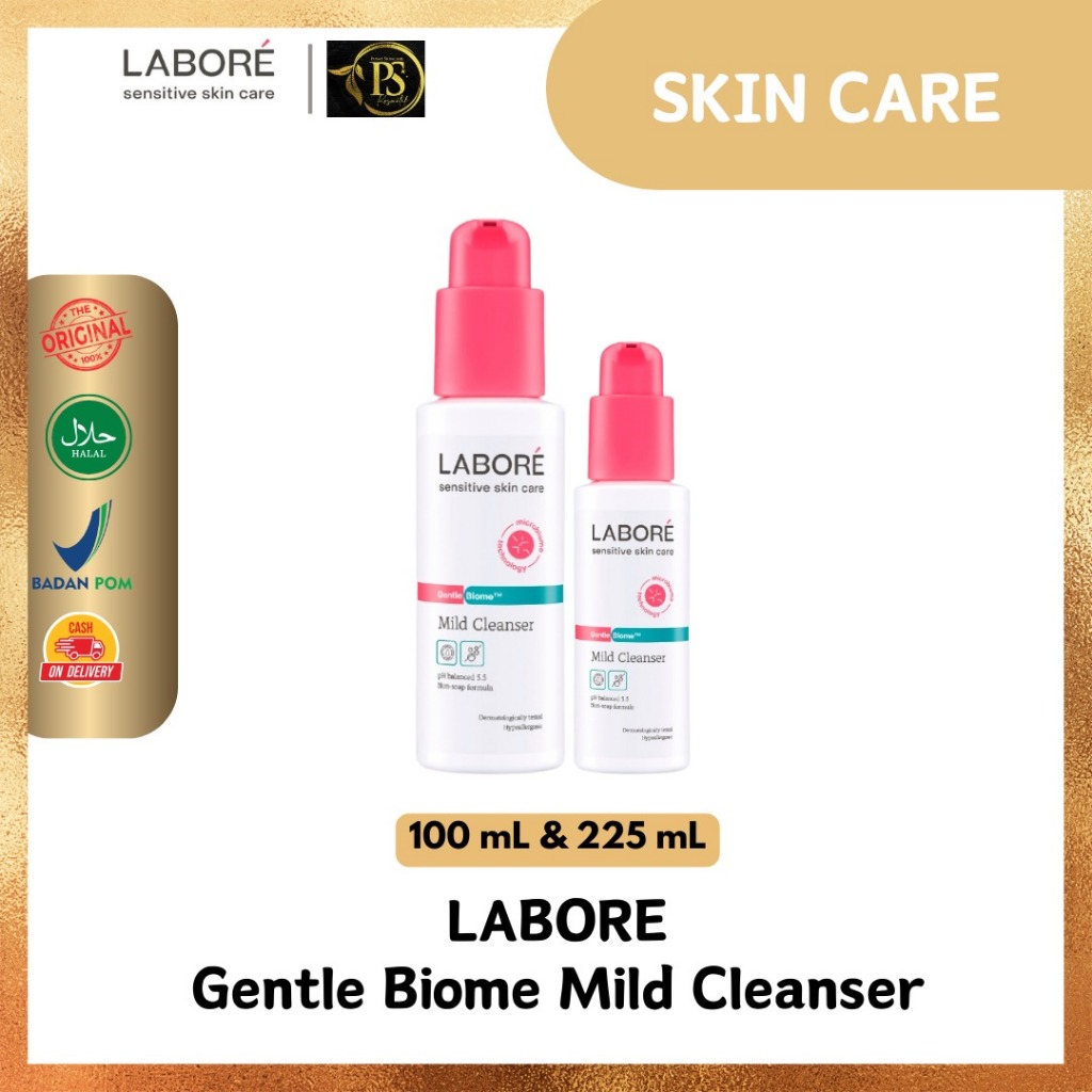 Jual LABORE GentleBiome Mild Cleanser l Netto 225 mL & 100 mL | Shopee ...