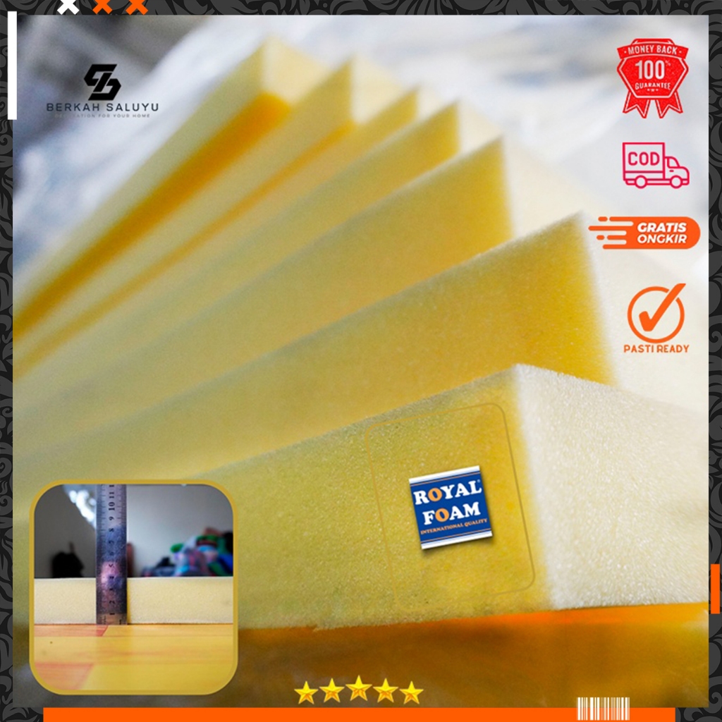 Jual Busa kuning Royal Foam empuk ukuran 200 cm x 150 cm x 4 CM ...