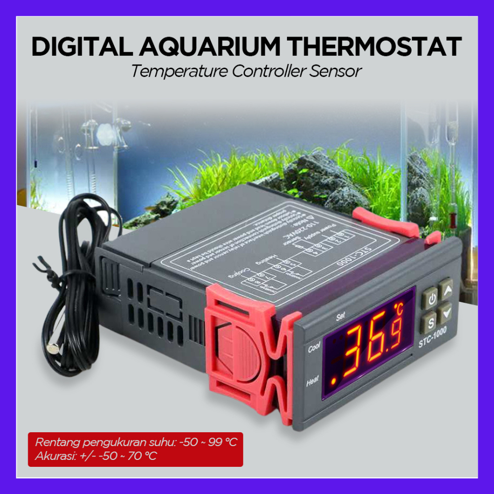 Jual Digital Thermostat Temperature Controller Sensor - STC-1000 ...