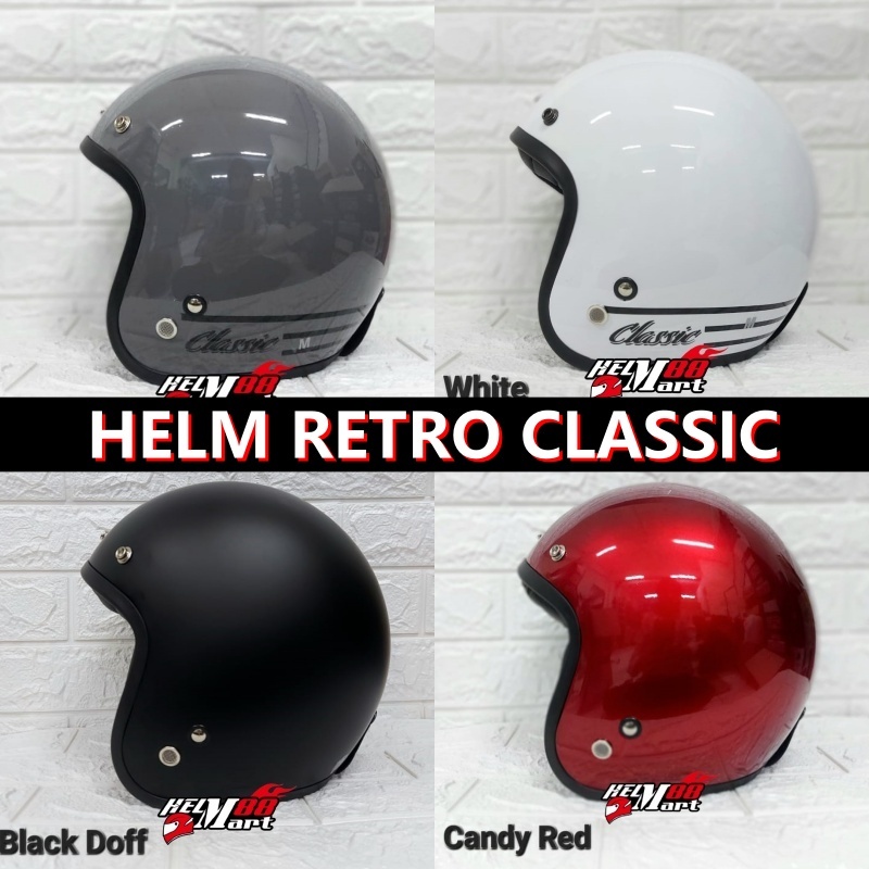 Jual Helm Retro Classic Premium Helm DAG Bogo | Shopee Indonesia
