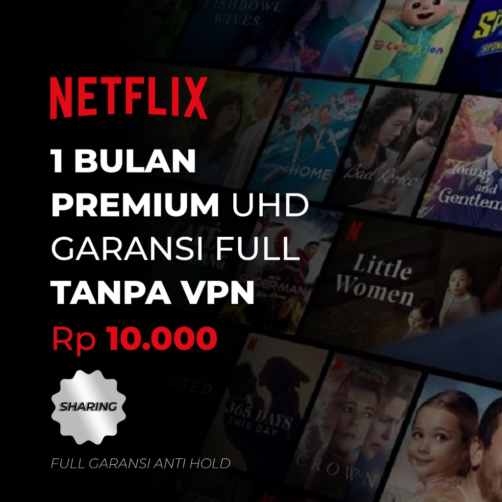 Jual NETFLIX 4K PREMIUM SHARING BERGARANSI 1BULAN | Shopee Indonesia