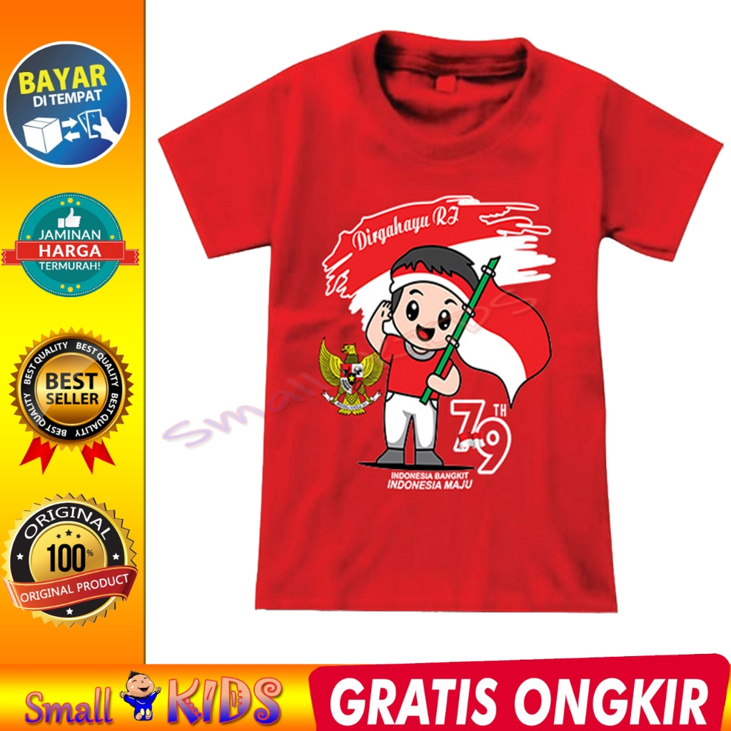 Jual Kaos atasan anak kemerdekaan indonesia merah putih HUT RI 79 ... Jual Kaos atasan anak kemerdekaan indonesia merah putih HUT RI 79 ...