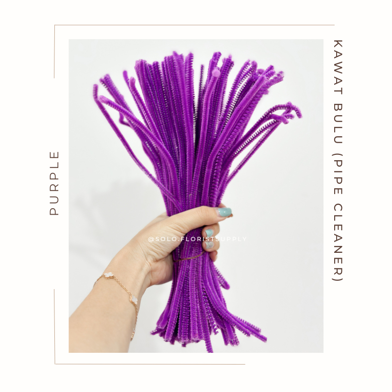 Jual Kawat Bulu Mercy Warna Pastel Pipe Cleaner Warna Soft Pink Muda ...