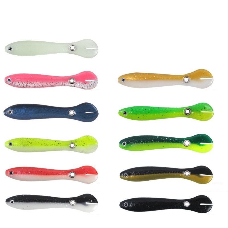 Jual 5 pcs Umpan Pancing viral Soft lure softlure bentuk ikan 3D action ...