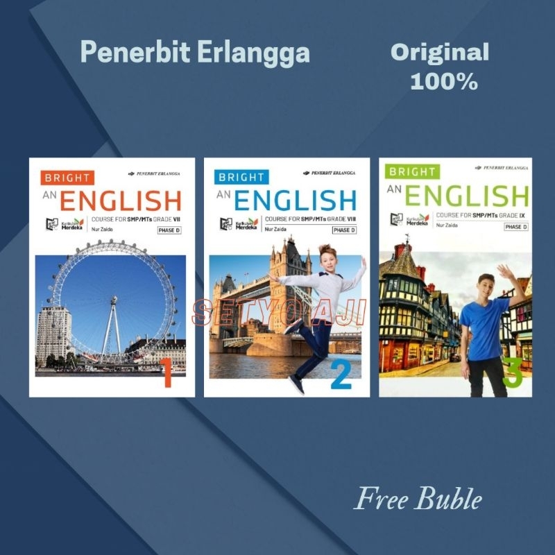 Jual Bright An English Course For SMP/MTs Grade 7 8 9 Kurikulum Merdeka Penerbit Erlangga ...